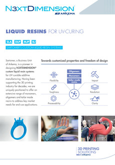 Arkema - 3D printing Arkema – Custom liquid resin systems